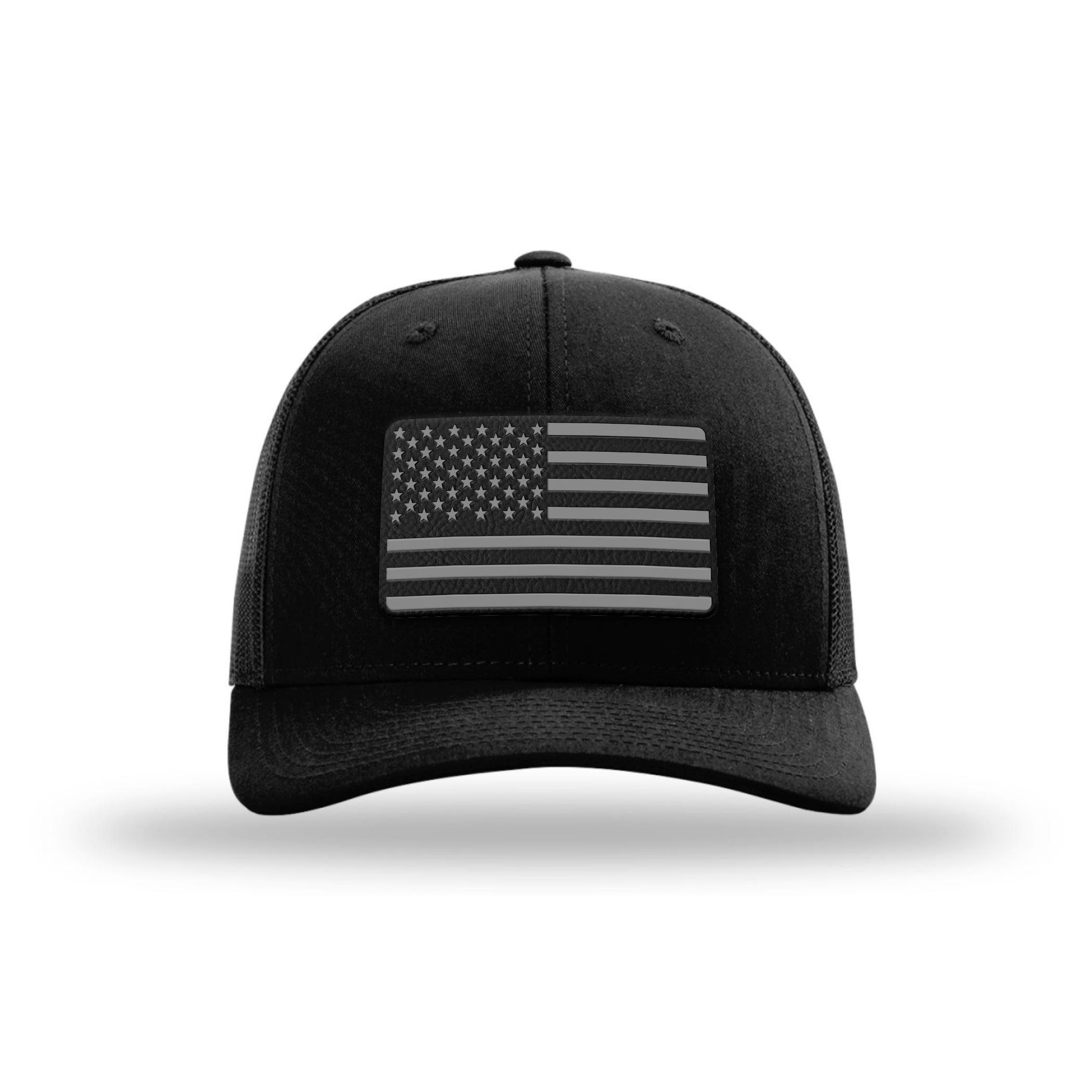 American Flag PVC Black Patch Flexfit Hats – Perfect Union Threads